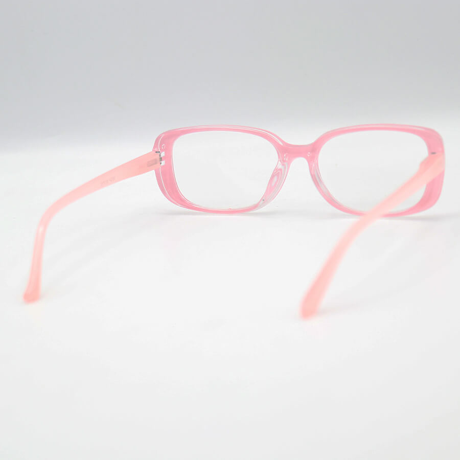 خرید عینک مطالعه نزدیک بین نمره +1.50 با فریم مستطیلی شکل، رنگ صورتی و ...